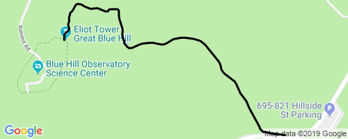 Coon Hollow Path Mountain Biking Trail - Milton, MA