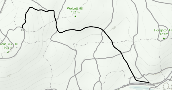 Coon Hollow Path Mountain Biking Trail - Milton, MA