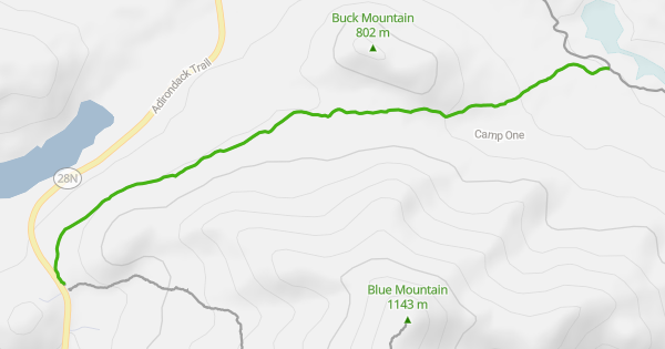 Tirrell Pond Trail Hiking Trail - Blue Mountain Lake