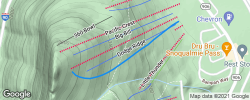 Dodge Ridge Skiing Trail - North Bend, Washington
