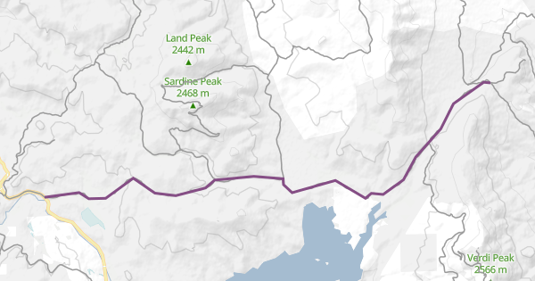 Henness Pass Road (Summit One to CA 89) Multi Trail - - California