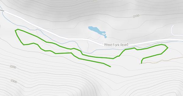 Silver Run Ski Touring National Recreation Trail Skiing Trail - Red ...