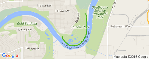 Rundle Park Gravel Mountain Biking Trail - Edmonton