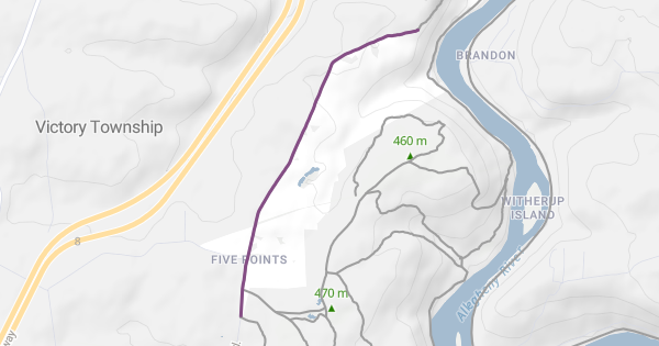 Dennison Run Road Mountain Biking Trail - Kennerdell