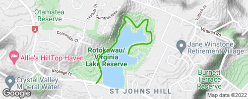 Rotokawau/Virginia Lake Reserve - Main Loop Hiking Trail