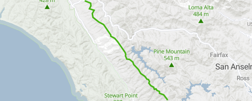 Bolinas Ridge Mountain Biking Trail - Fairfax, California