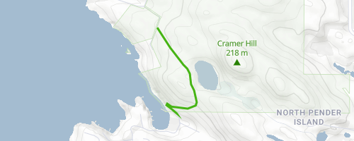 Roe Lake Hiking Trail - Pender island, British Columbia