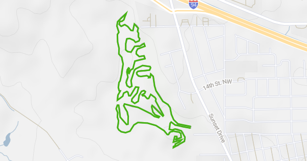 Sunset Park Loop Mountain Biking Trail - Mandan, ND