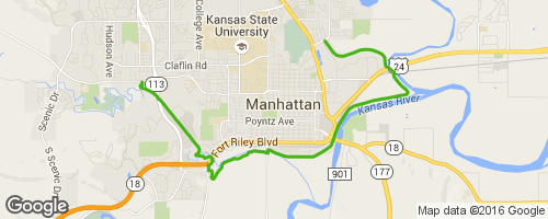 Linear Trail Mountain Biking Trail - Manhattan, Kansas