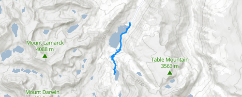 Sabrina Basin Trail Hiking Trail - Bishop, California
