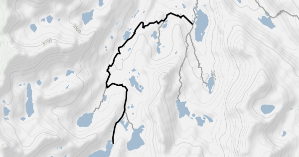 Upper Sabrina Basin Hiking Trail - Bishop, California