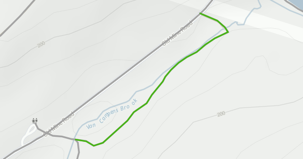 Van Campens Glen Trail North Hiking Trail - - Pennsylvania