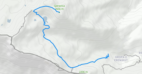 Gjeravica peak Hiking Trail - Gjeravica, Junik