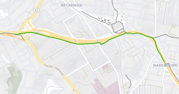 Lane Cove to Naremburn Cycleway Multi Trail - Sydney