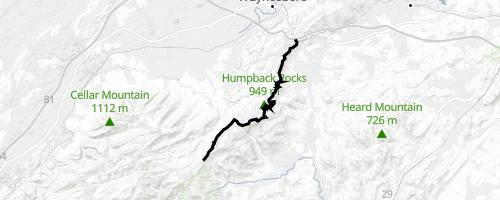 Appalachian Trail - Humpback Mountain Hiking Trail - Wintergreen