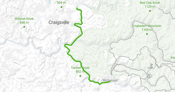Cranberry Tri-Rivers Rail Trail Multi Trail - Richwood, WV