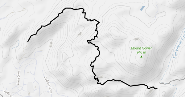 Mt. Gower Traverse Multi Trail - Ramona, California