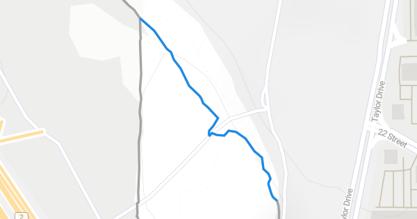 RDC Natural Area East Mountain Biking Trail - Red Deer