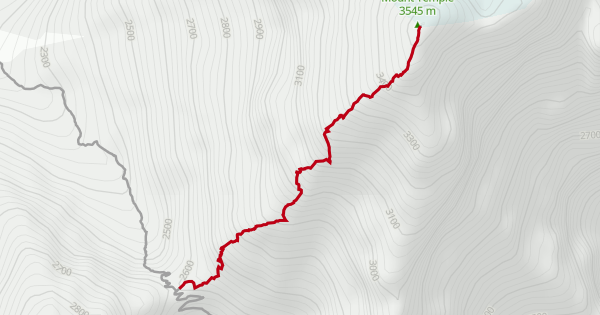 Mt. Temple Scramble Hiking Trail - Lake Louise, AB