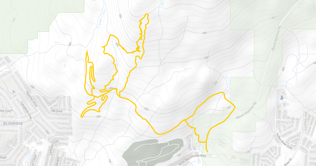 Rideplan: Seymour 9km Night Ride Sticks>Salamander>Cardiac>Penny Lane ...