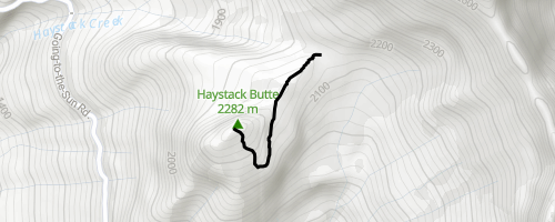 Haystack Butte Climbing Route Hiking Trail - - Montana
