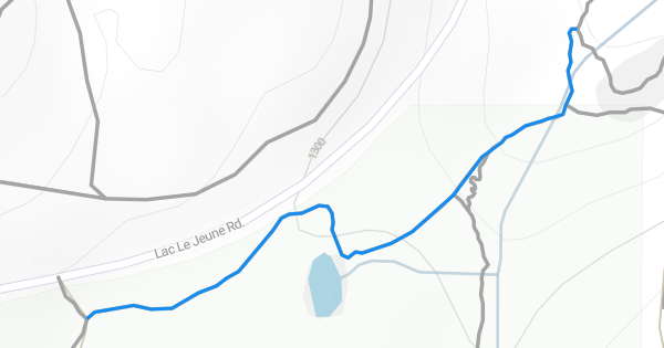 McConnell Lake Connector Snowshoe Route Snowshoeing Trail - Kamloops