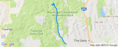 Sullivan Canyon Mountain Biking Trail - Santa Monica