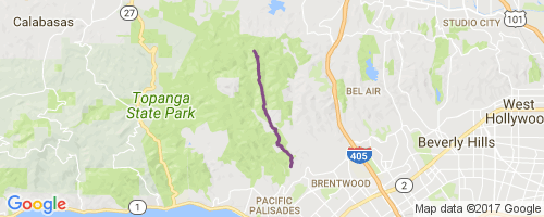 Sullivan Ridge Mountain Biking Trail - Santa Monica