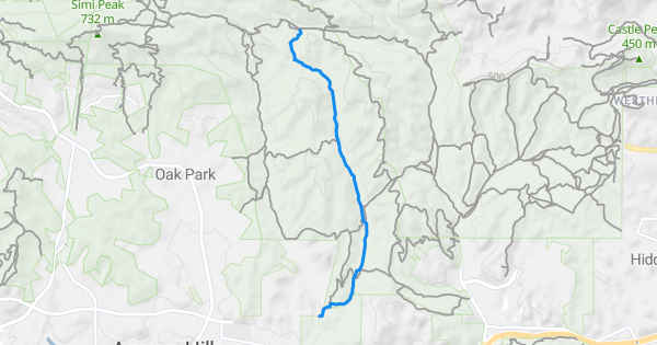 Cheeseboro Canyon Trail Mountain Biking Trail - Thousand Oaks
