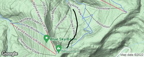 Skree Field Skiing Trail - Vail, Colorado | Trailforks
