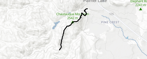 Chautauqua Mountain Trail Hiking Trail - Palmer Lake, CO