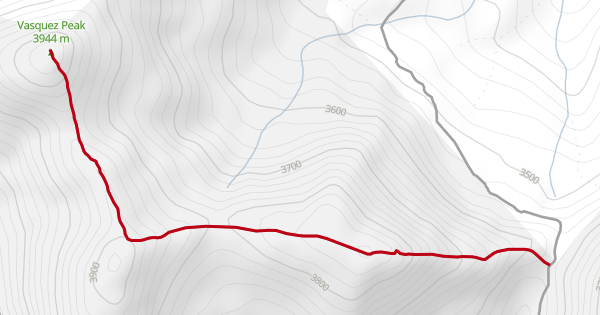 Vasquez Peak Route Hiking Trail - Silverthorne, Colorado