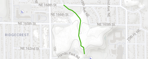 Trail of Hamlin Park Hiking Trail - Shoreline, Washington