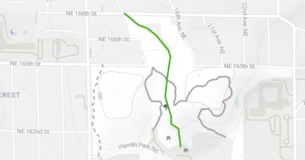 Trail of Hamlin Park Hiking Trail - Shoreline, Washington