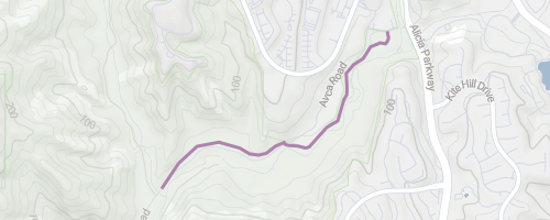 Aliso Canyon Bike Route Mountain Biking Trail - Laguna Niguel, CA
