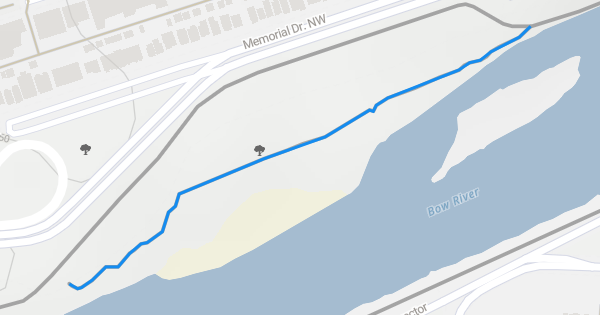 Memorial 14 st to Louise bridge south Multi Trail - Calgary, AB