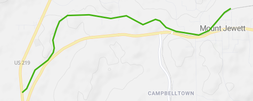 Knox and Kane Rail Trail Multi Trail - Mount Jewett, PA