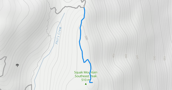 Squak Mountain Southeast Peak Trail Hiking Trail - Issaquah