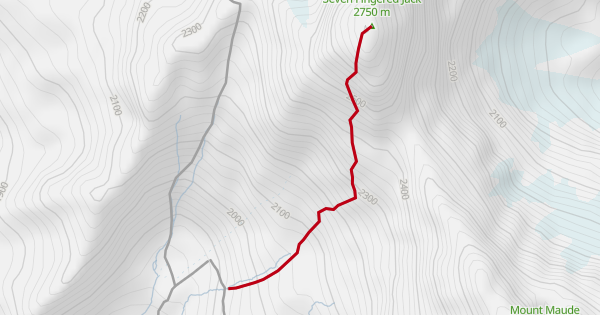 Seven Fingered Jack Climbers Approach Hiking Trail - - Washington