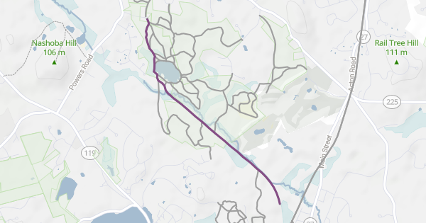 Old Nashoba Brook Rail Trail Multi Trail - Westford