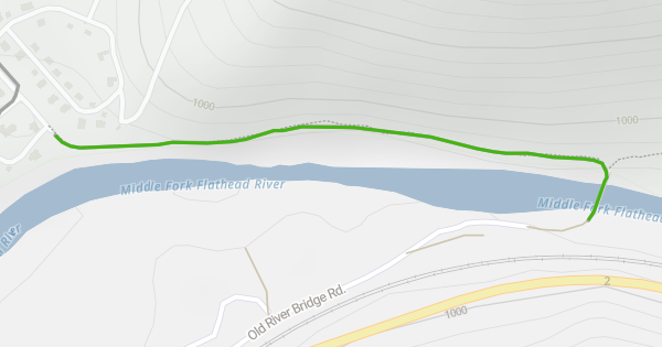 South Boundary - Old River Bridge Multi Trail - Apgar, MT