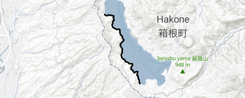 West Side Lake Ashi Trail Mountain Biking Trail - Hakone