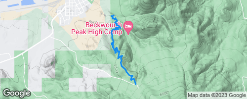 Beckwourth Peak Trail Lower Section Mountain Biking Trail - Portola