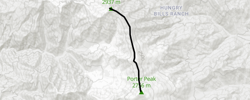 Porter Peak - Sentinel Peak Connection Multi Trail - Lone Pine