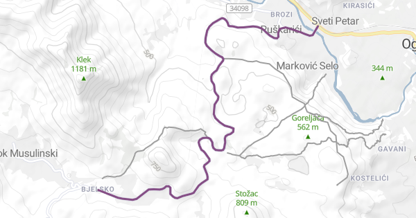 Ogulin - Kneja - Bjelsko(Access Road) Multi Trail - Duga Resa