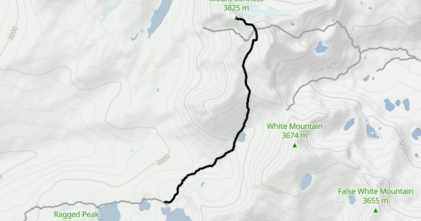 Mount Conness South Slope Hiking Trail - Yosemite, CA