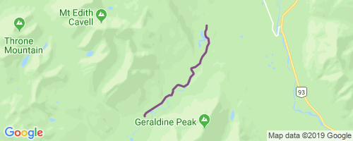 Athabasca Pass (Moab Lake to Whirlpool Camp) Multi Trail - Jasper