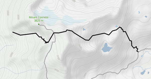 Mount Conness West Ridge Approach Hiking Trail - Yosemite, CA