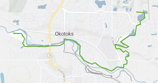 Okotoks Path Sheep River to Air Ranch Multi Trail - Okotoks, AB