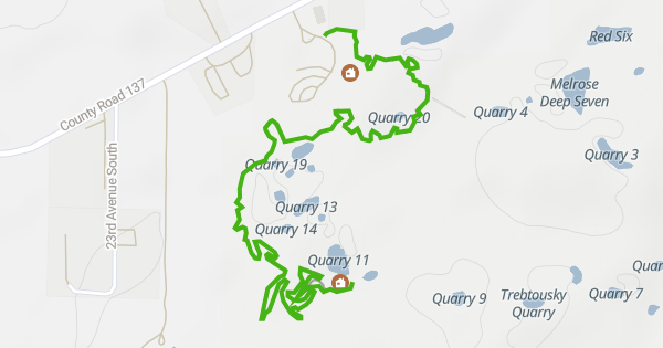 Quarry Park Mountain Bike Trail Mountain Biking Trail - Saint Cloud